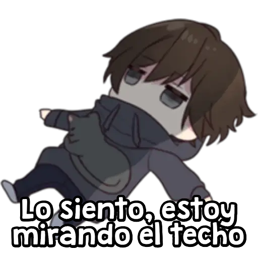Lo siento, estoy mirando el techo Sticker de WhatsApp - DescargarStickers