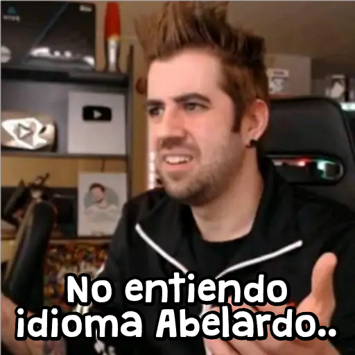 No entiendo idioma Abelardo.. Sticker de WhatsApp - DescargarStickers