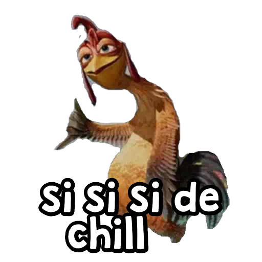 Si si si de chill Sticker de WhatsApp - DescargarStickers