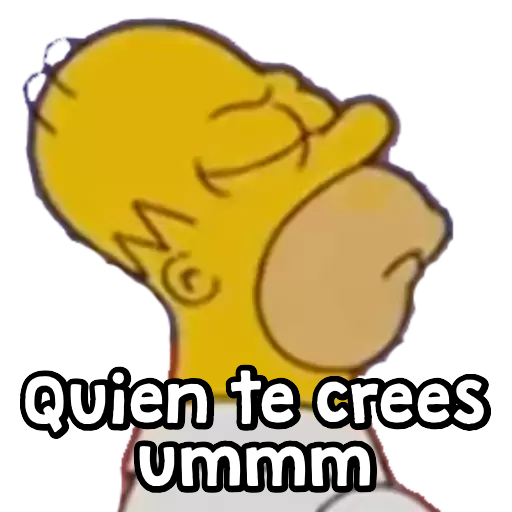 Quien te crees ummm PNG transparente - Descargar Stickers