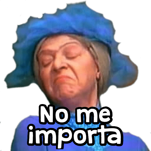 No me importa PNG transparente - Descargar Stickers