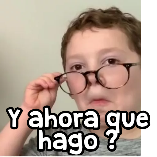Sticker Y ahora que hago ? PNG - DescargarStickers