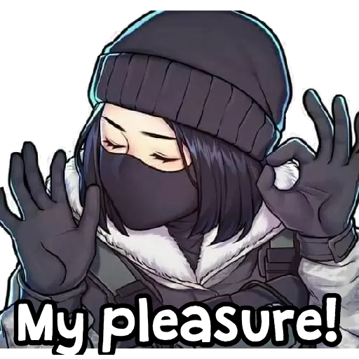 My pleasure! Sticker de WhatsApp - DescargarStickers