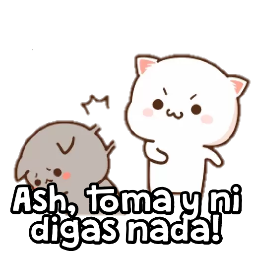 Sticker Ash, toma y ni digas nada! PNG - DescargarStickers