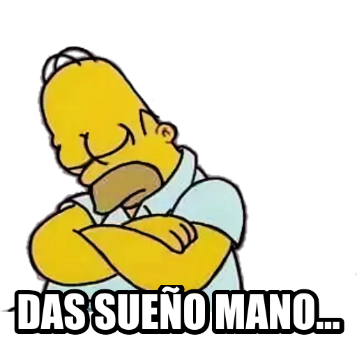 DAS SUEÑO MANO... Sticker de WhatsApp - DescargarStickers