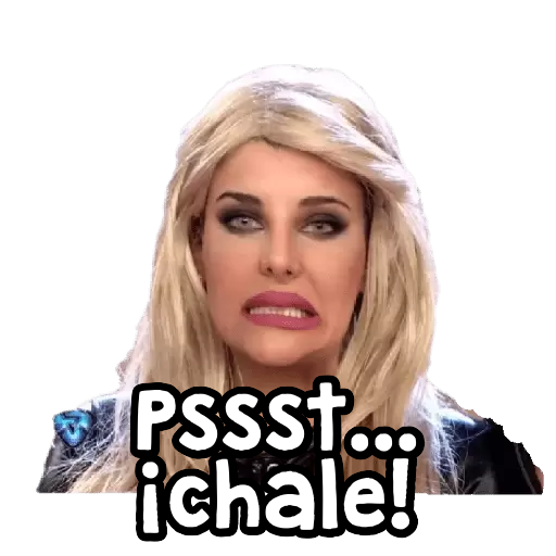 Pssst... ¡chale! Sticker de WhatsApp - DescargarStickers