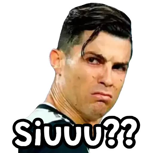 Siuuu?? Sticker de WhatsApp - DescargarStickers