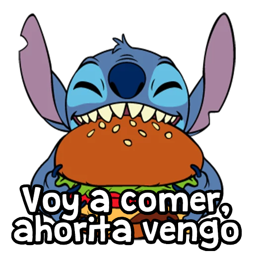 Voy a comer, ahorita vengo Sticker de WhatsApp - DescargarStickers
