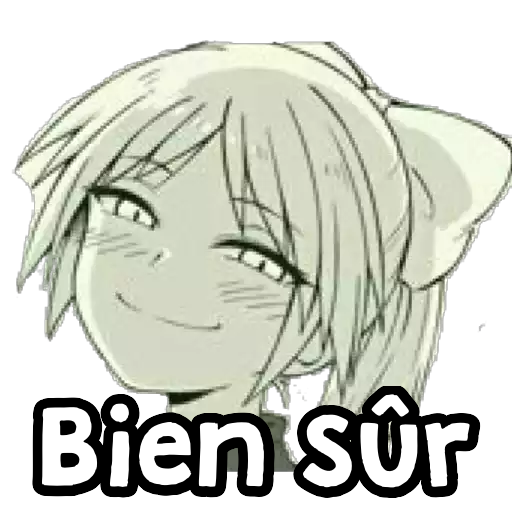 Bien sûr Sticker de WhatsApp - DescargarStickers