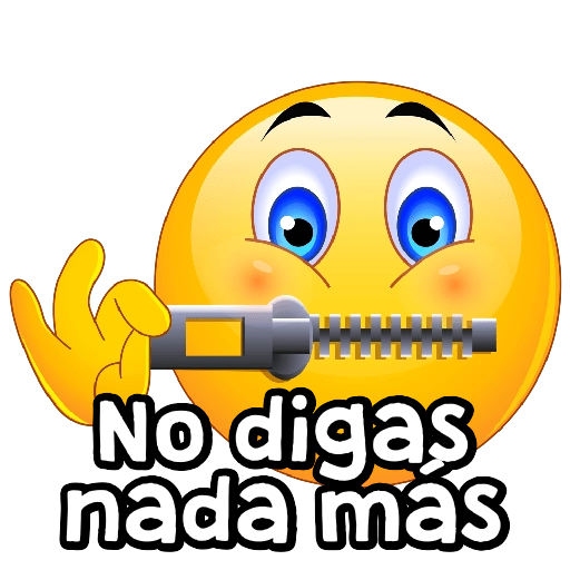No digas nada más Sticker de WhatsApp - DescargarStickers
