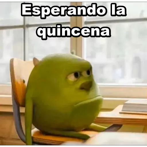 Esperando la quincena Sticker de WhatsApp - DescargarStickers