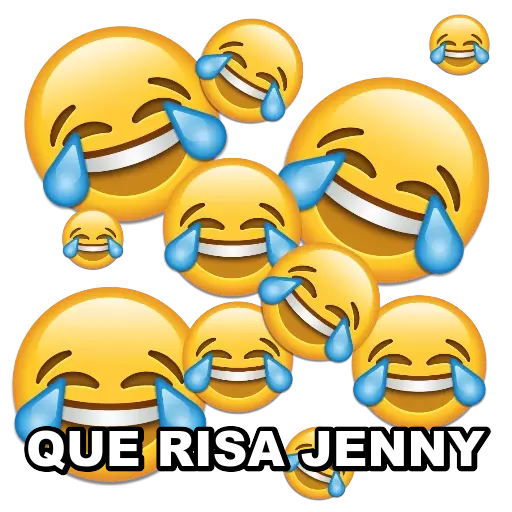 Sticker QUE RISA JENNY PNG - DescargarStickers